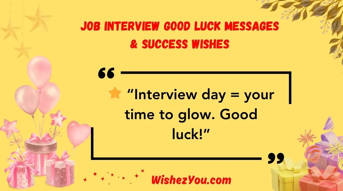 🎯 126+ Job Interview Good Luck Messages & Success Wishes to Boost ...